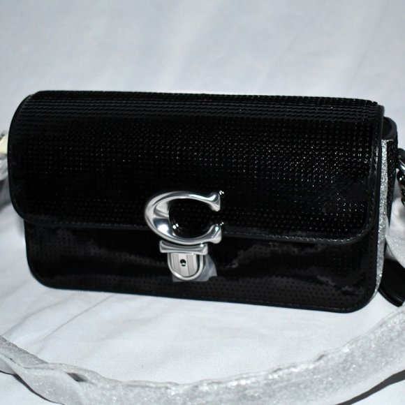 Coach | Bags | Coach Studio Baguette Sequin Shoulder Crossbody Bag In ...